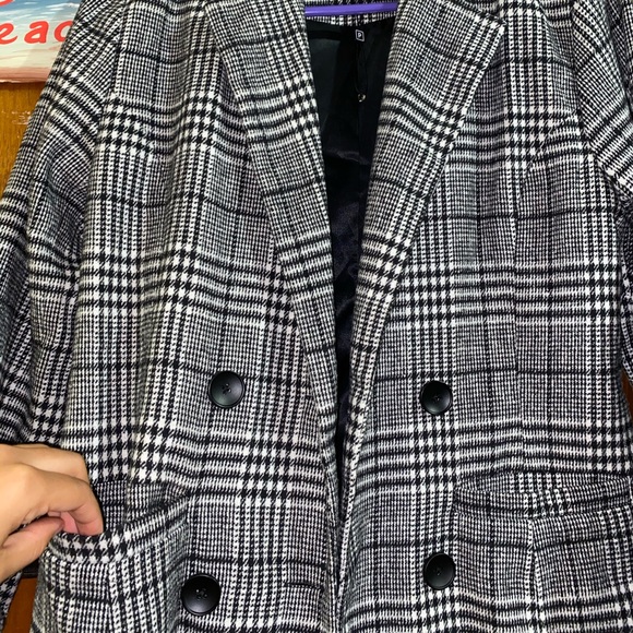 ASOS | Jackets & Coats | Parisian Slim Fit Check Coat | Poshmark